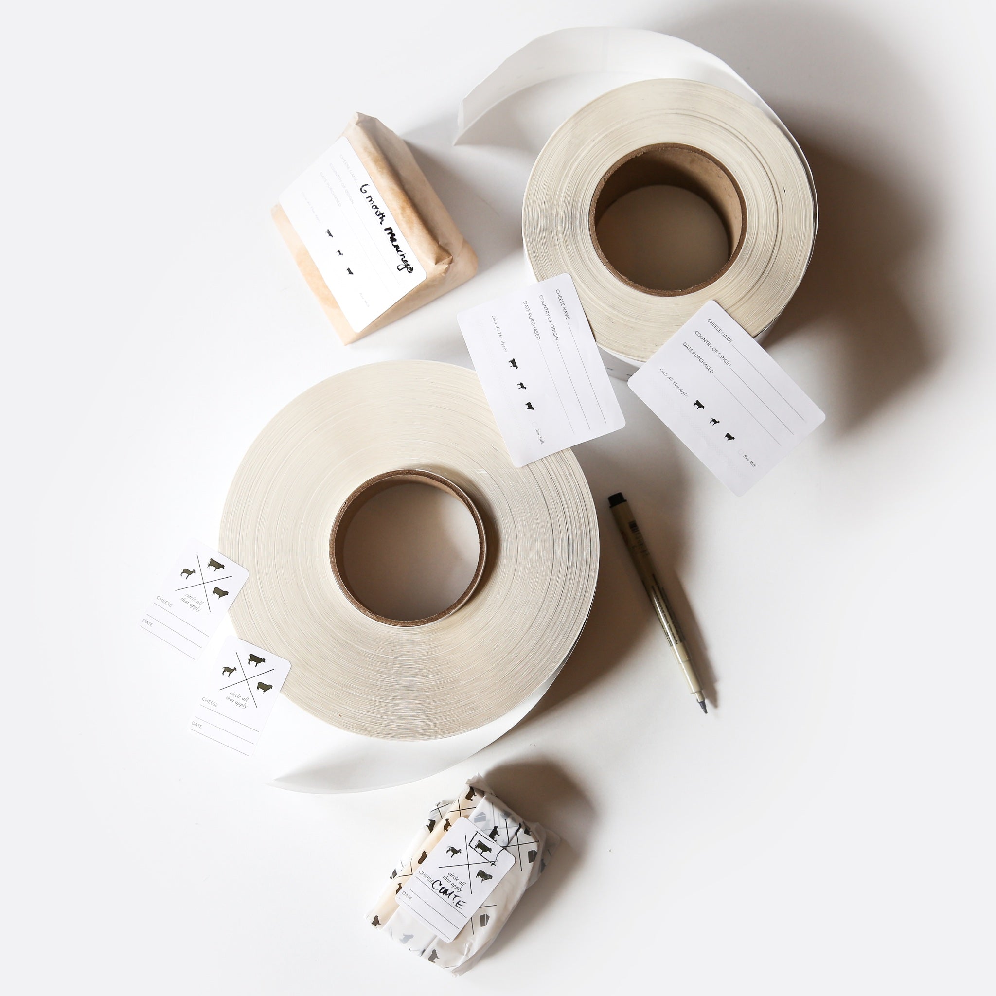 Adhesive Cheese Labels